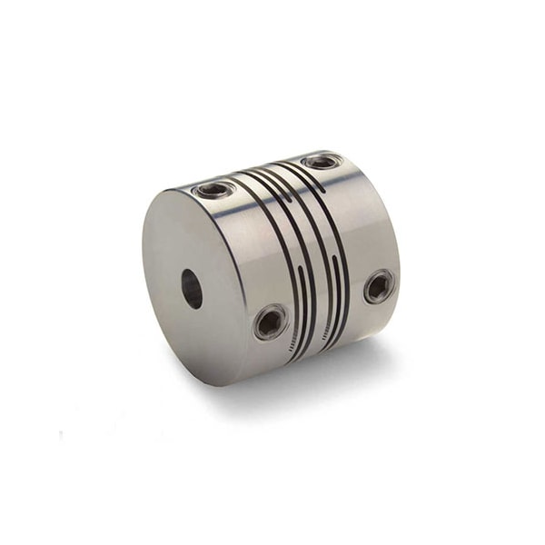 Ruland Slit Coupling, Set Screw, Short, Bores 4mmx0.125", OD 0.512", Aluminum RSS8-4MM-1/8"-A | Zoro